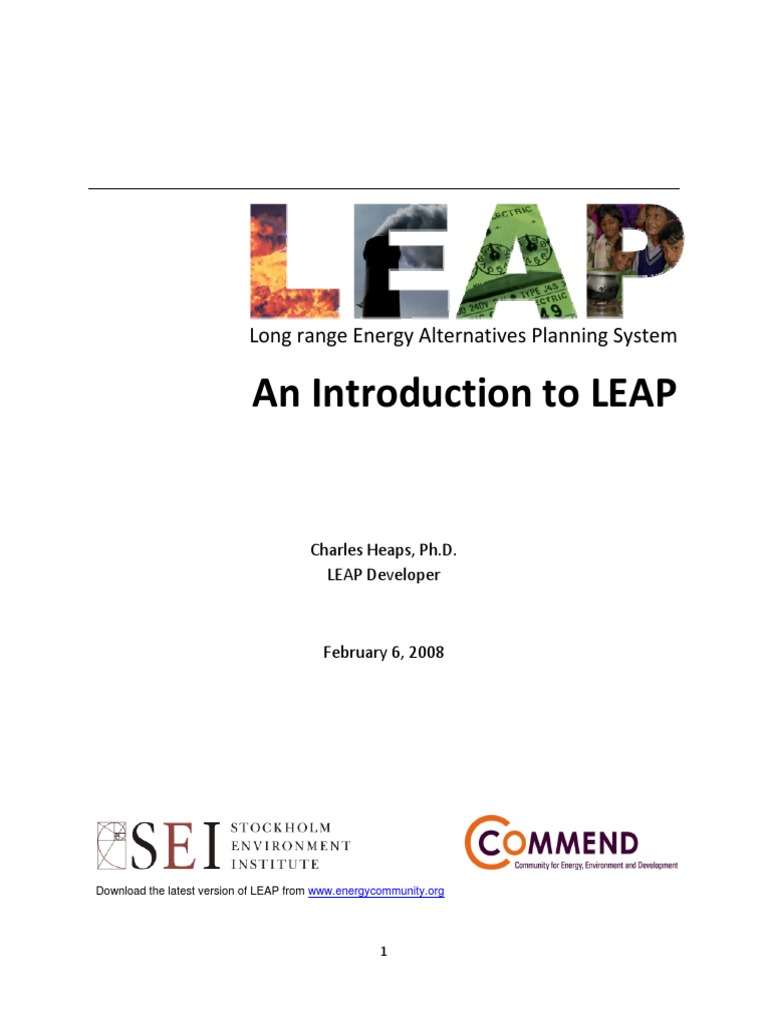 An Introduction To LEAP: Long Range Energy Alternatives Planning System ...