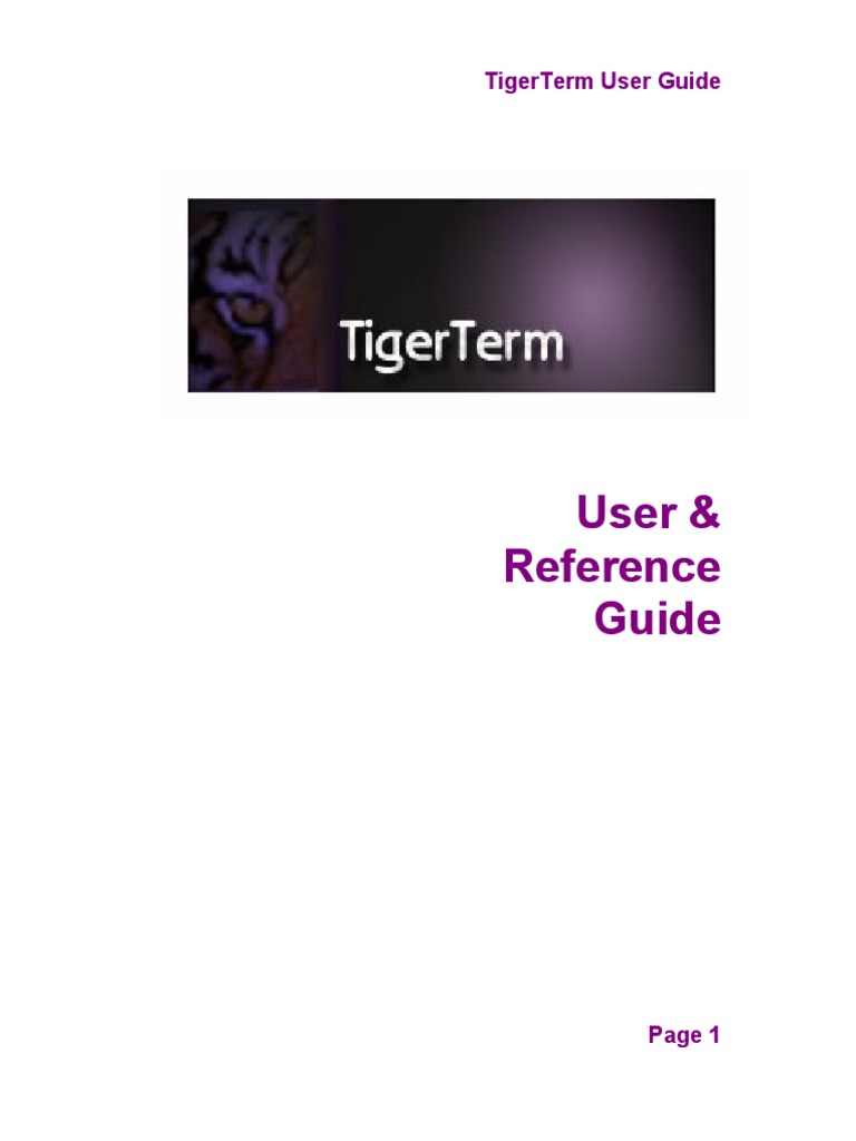 Tt-Tiger Term Guide | PDF | File Transfer Protocol | Computer Terminal