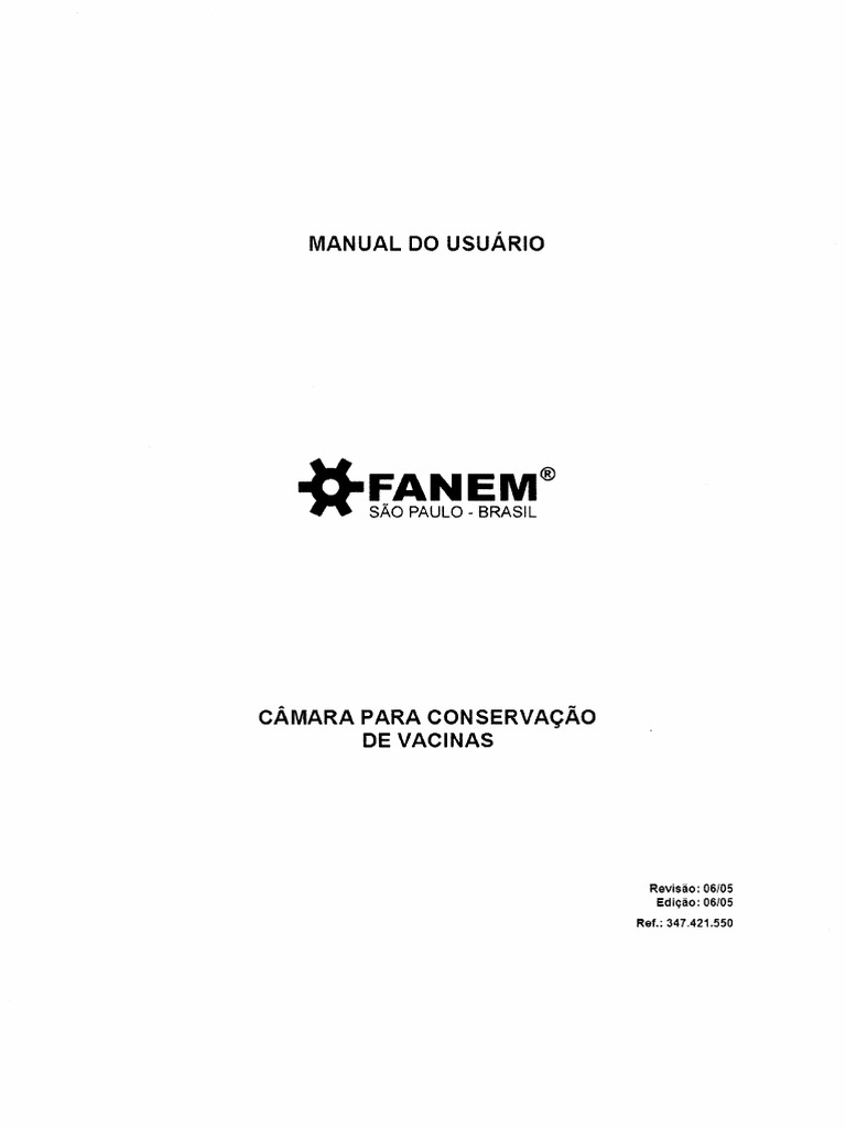 Camara Vacinas Fanem 347-349 | PDF | Temperatura | Impressora (informática)
