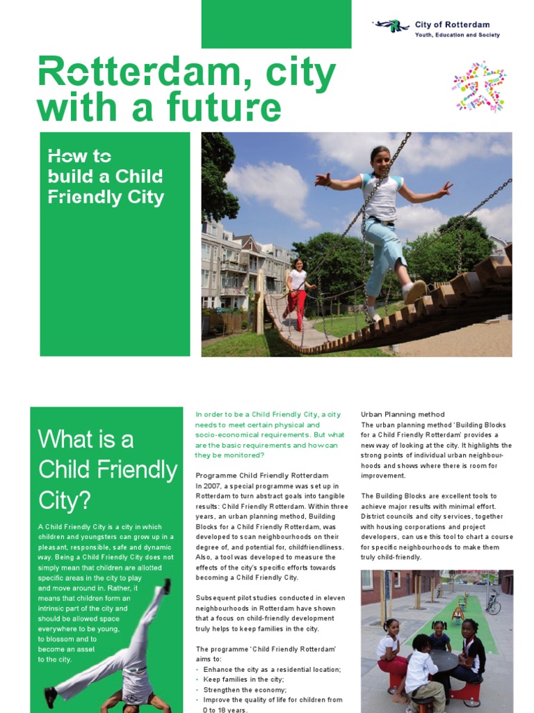 Building Blocks for Child-Friendly Rotterdam | PDF | Playground | Traffic