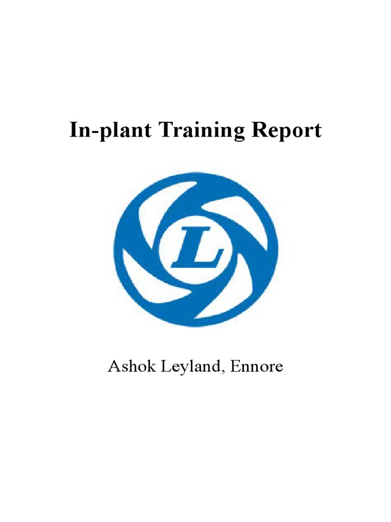 Inplant Training Report - AL | PDF | Internal Combustion Engine | Axle