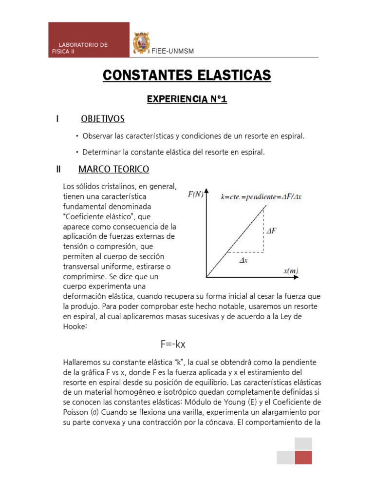 Constantes Elasticas 3 | PDF | Adhesión | Fuerza intermolecular