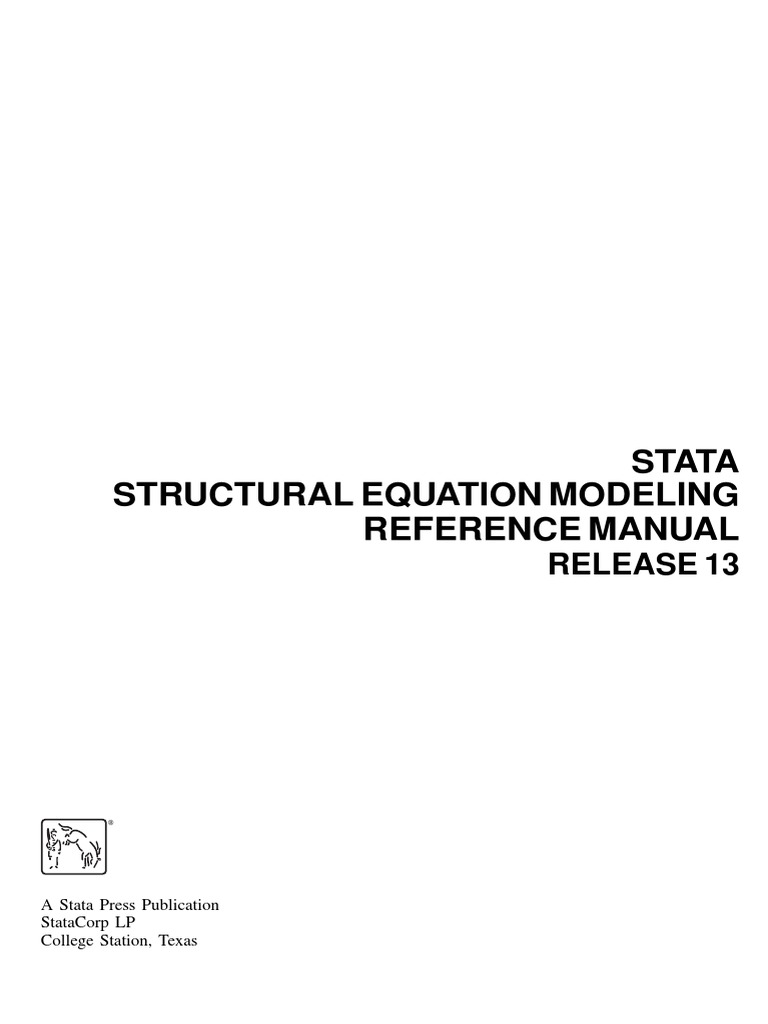 Sem | PDF | Structural Equation Modeling | Multilevel Model