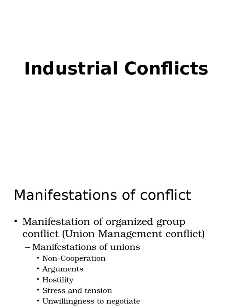 Industrial Conflicts & Industrial Disputes | PDF | Strike Action ...