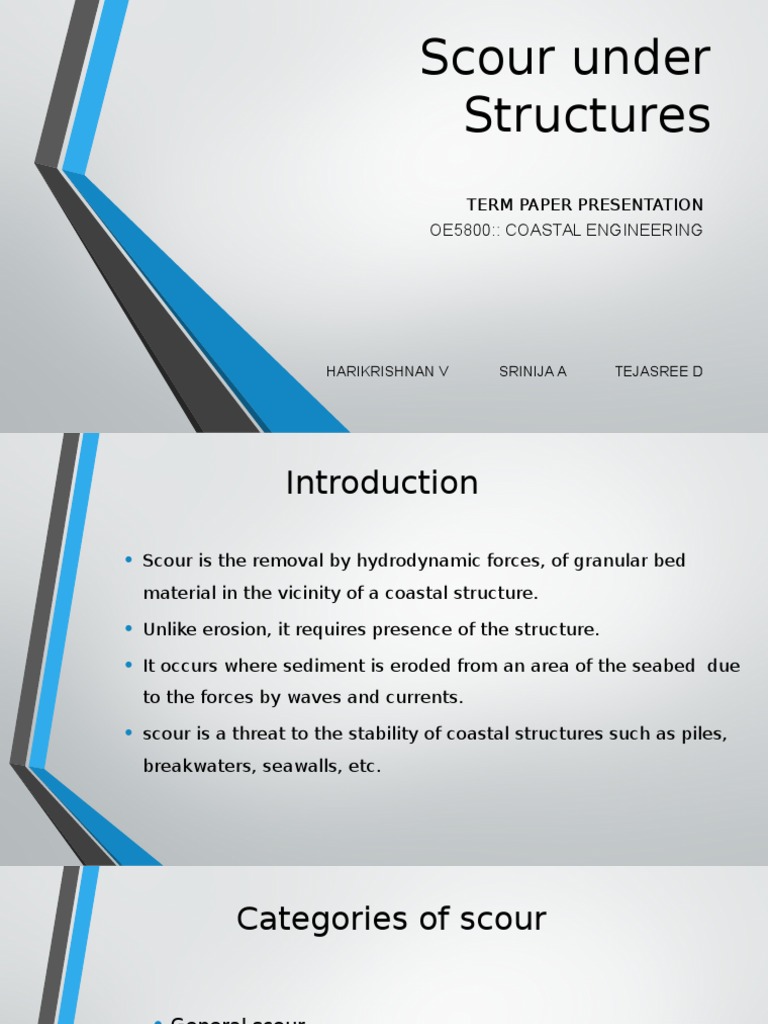 Understanding Coastal Scour Dynamics | PDF | Erosion | Sediment