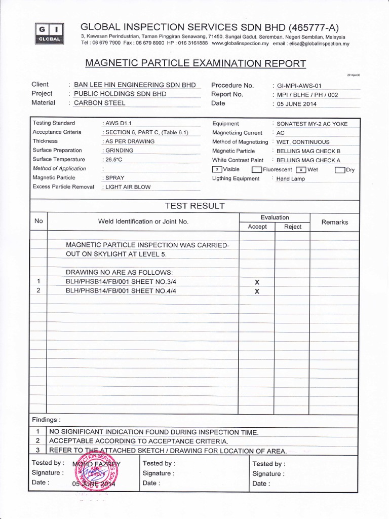 Mpi Report 0001 | PDF | Industrial Processes | Building Engineering