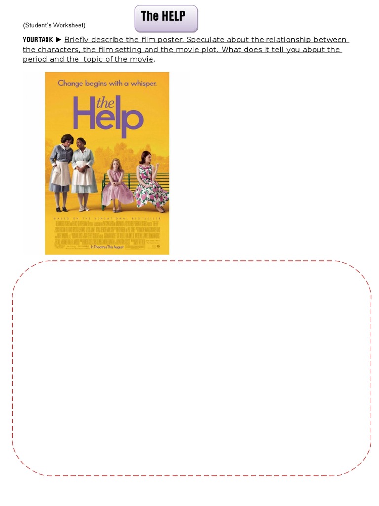 Analyzing "The Help" Film Poster | PDF | General Fiction