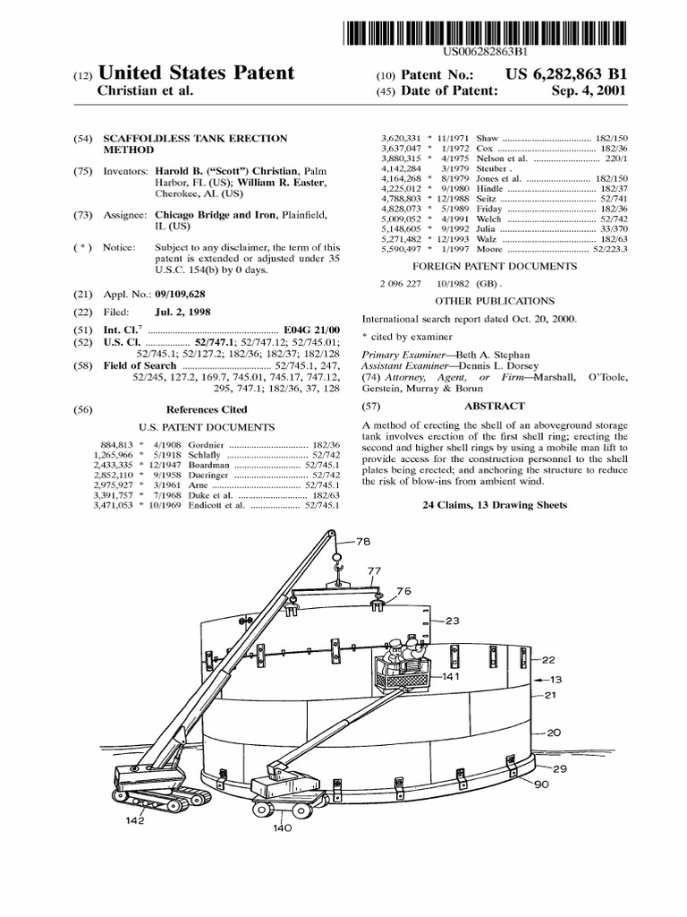 A Method for Constructing Aboveground Storage Tanks Without Scaffolds ...