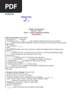 Photoshop MCQ Questions and Answers | PDF | Adobe Photoshop | Imaging