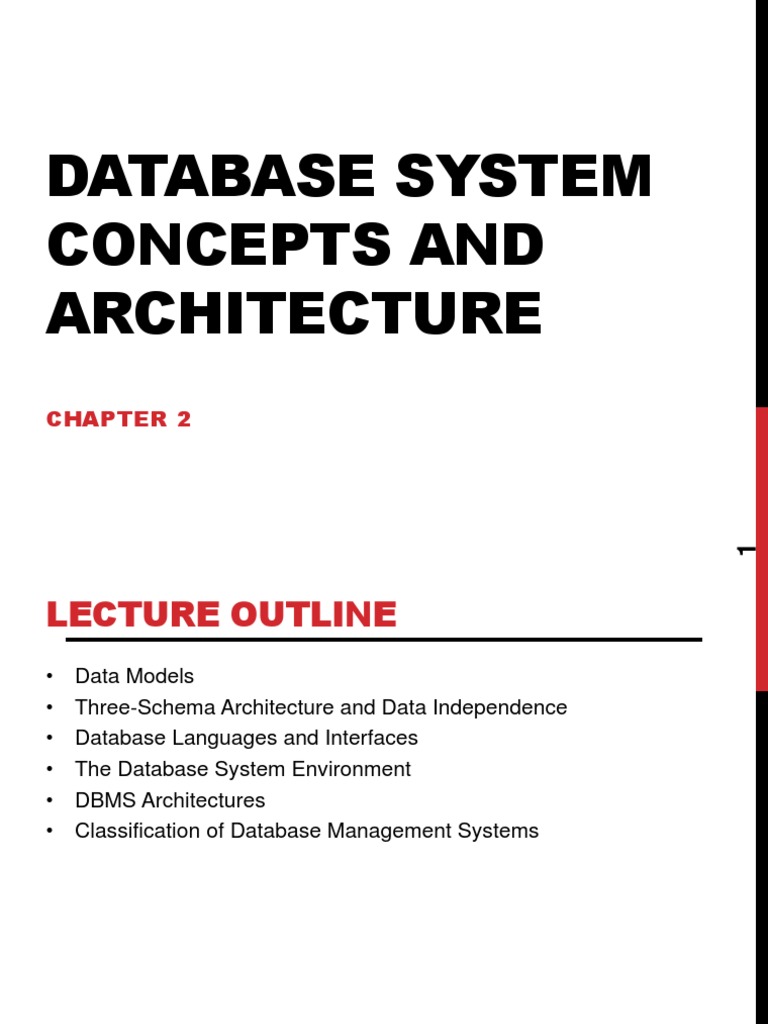 Database System Concepts and Architecture | PDF | Data Model | Databases