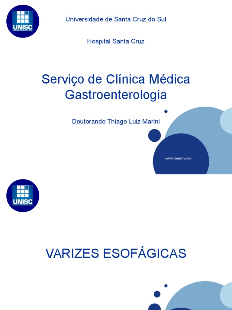 Varizes Esofágicas | PDF | Varizes | Cirrose