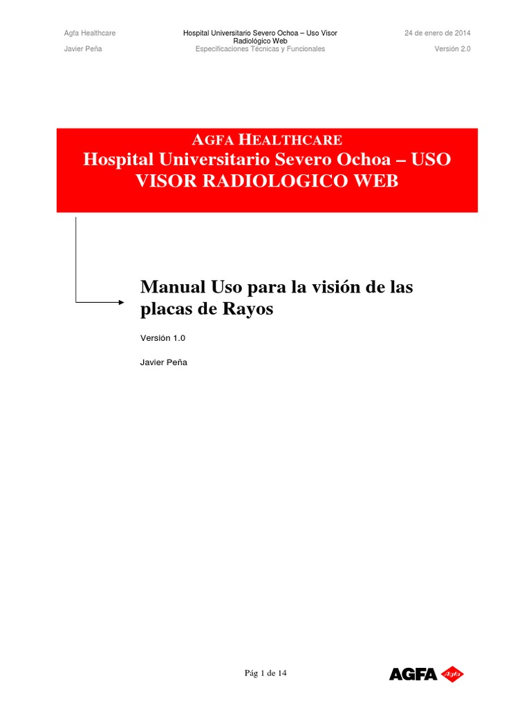 Manual Agfa RX | PDF | Radiología | Ventana (informática)