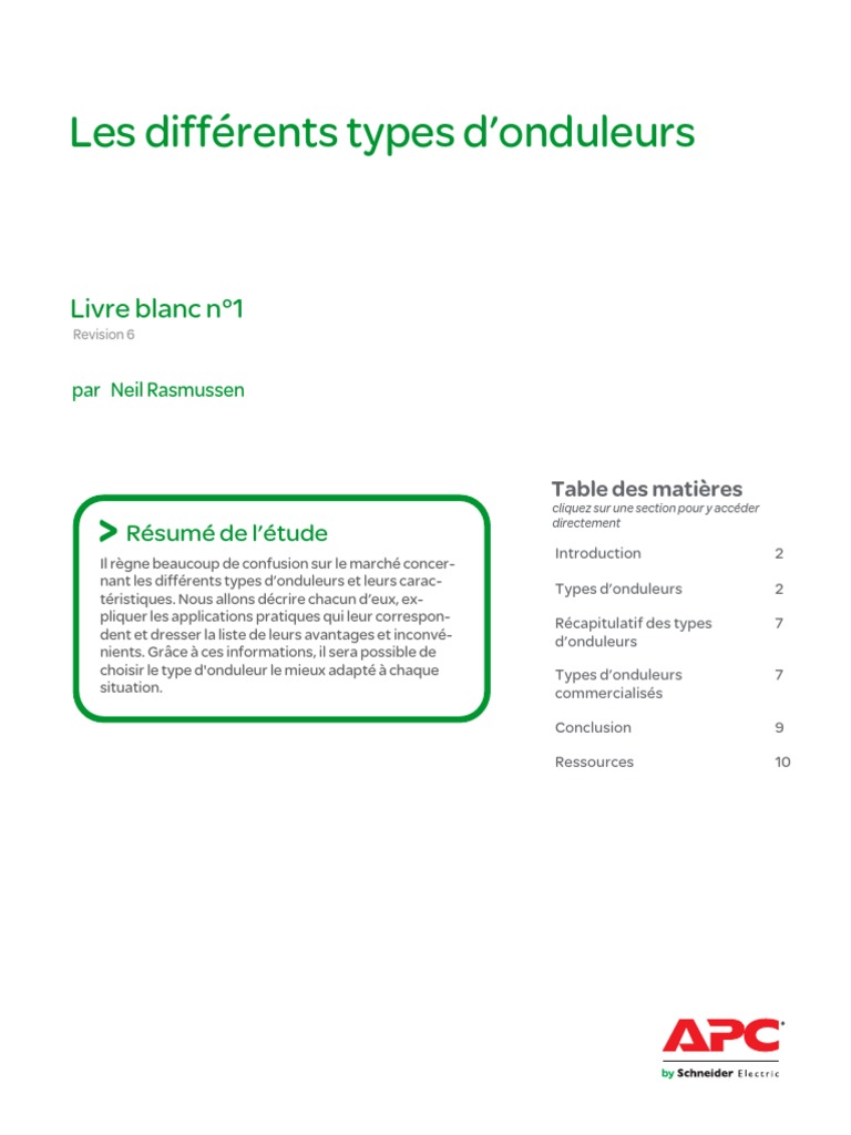 Les Diff Rents Types D Onduleurs | PDF