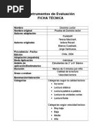 EVALEC Ficha Tecnica | PDF | Aprendizaje | Cognición