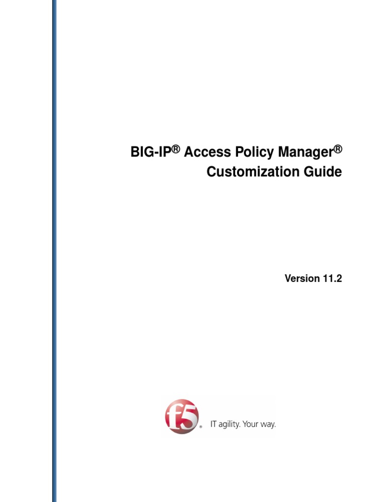 BIG-IP Access Policy Manager Customization Guide | PDF | Tab (Gui) | Icon (Computing)
