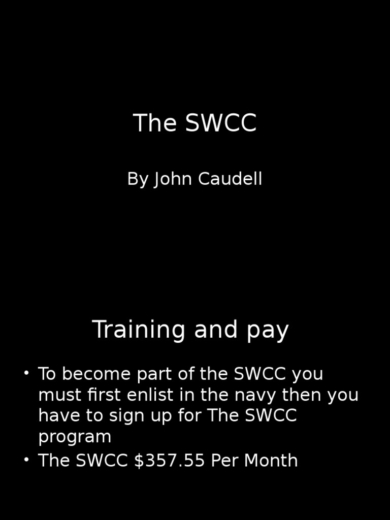 SWCC Training, Pay, and Job Outlook | PDF | Career & Growth