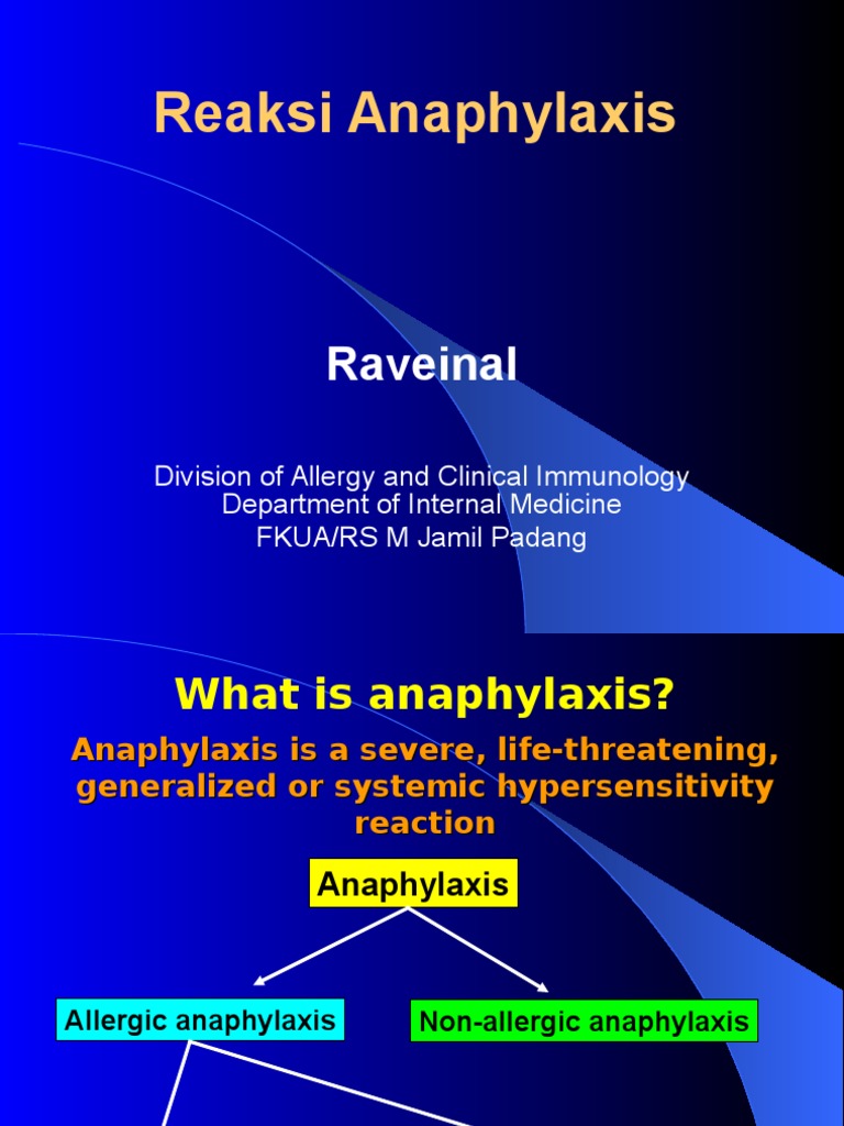 Reaksi Anafilaksis | PDF | Allergy | Immunology