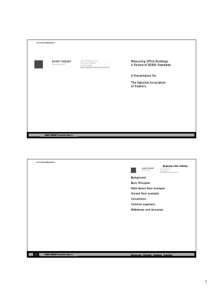 BOMA Explained | PDF