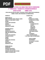 FSY Packing List | PDF | Clothing | Dress