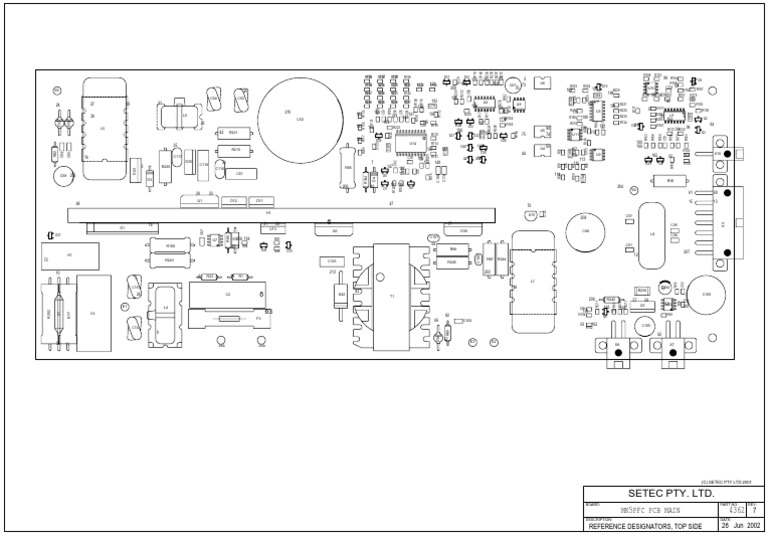 MK5PFC PCB MAIN 4362 Rev 7 Reference Designators C Top | PDF | Business