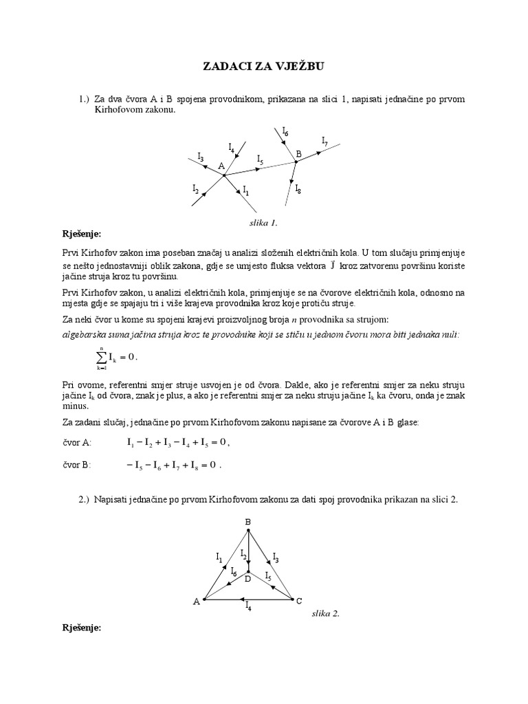 Zadaci Za Vjezbu | PDF