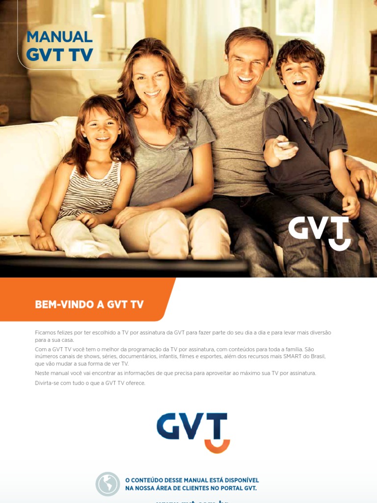 Manual GVT TV | PDF | YouTube | Televisão digital