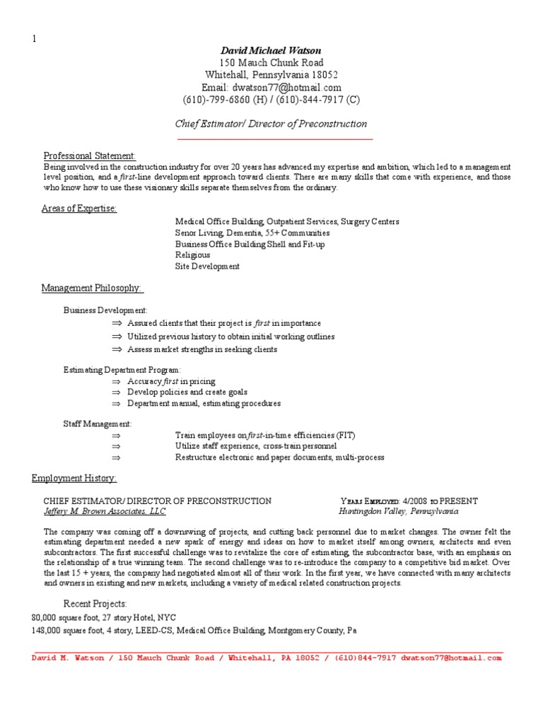 Dave Resume 3 | PDF | Business