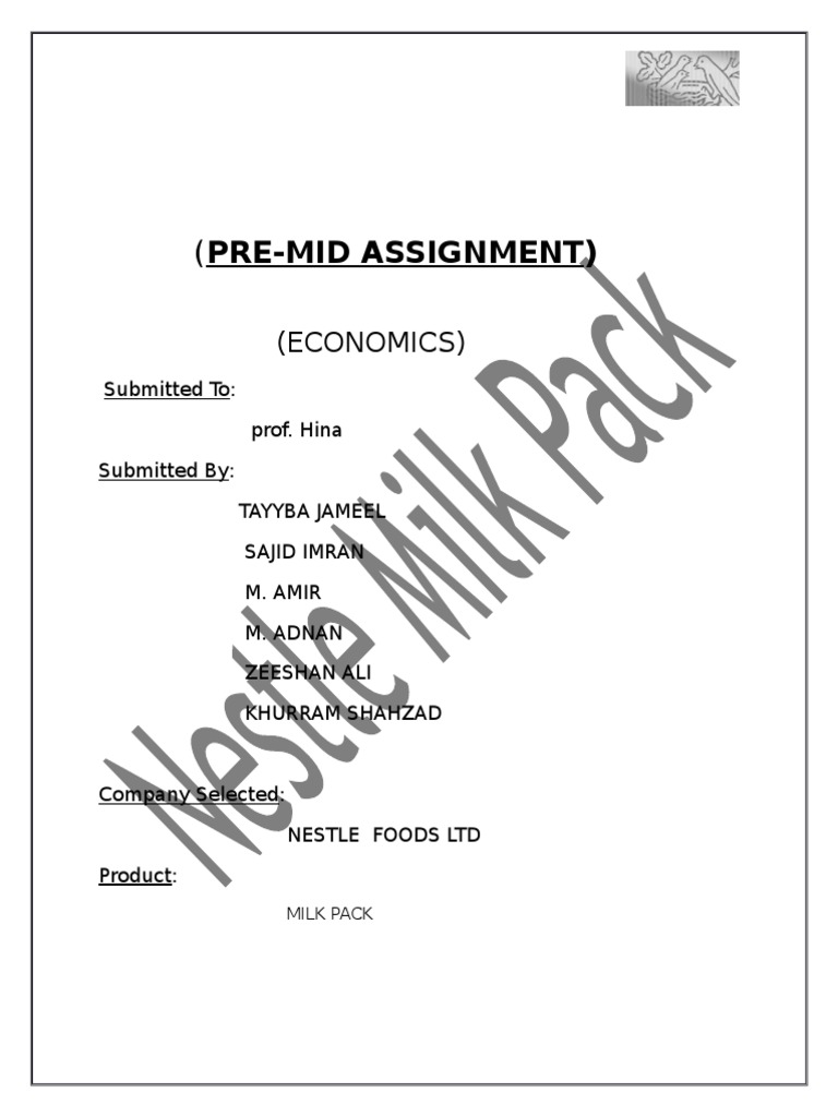 Nestle 2 | PDF | Demand | Supply (Economics)