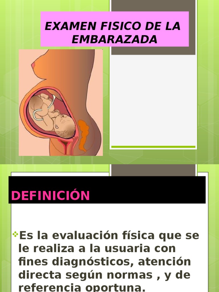 Examen Fisico de La Mujer Embarazada ! | PDF | Medicina | Medicina CLINICA