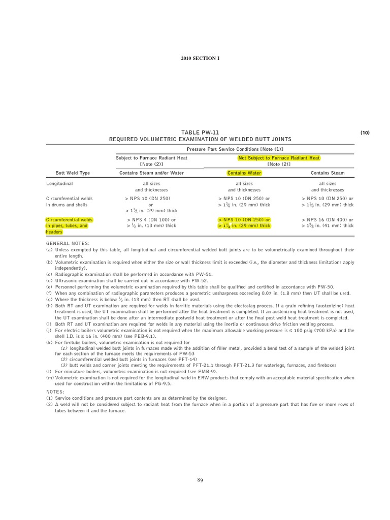 Volumetric Weld Inspection Requirements | PDF | Welding | Construction