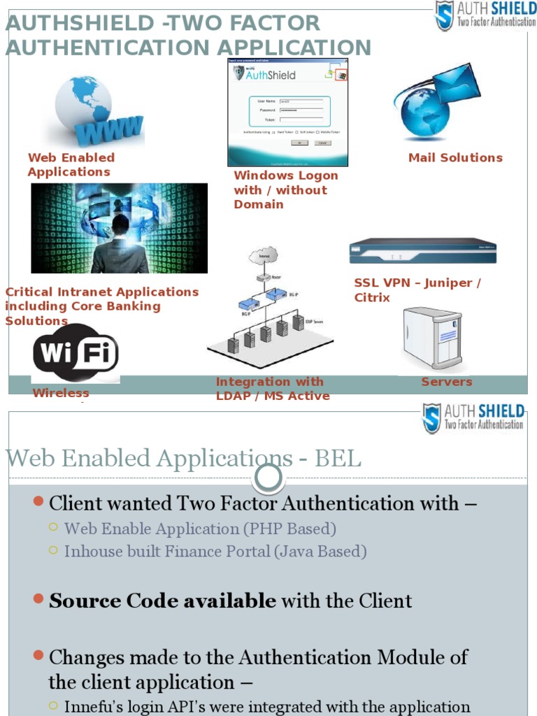 Authshield-Web Application Security Solutions | PDF | Active Directory | Authentication