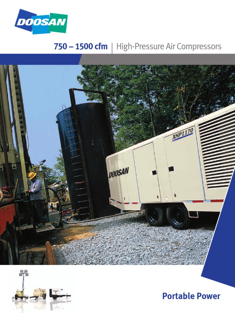 Ficha Doosan Compresoresportatiles XHP1170 en 0 | PDF | Hvac | Gas ...