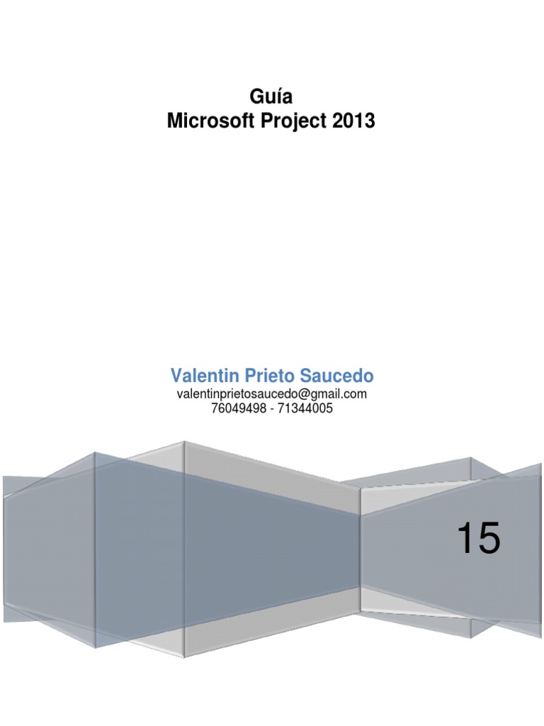 Manual de Microsoft Project 2013 | PDF | Microsoft | Presupuesto