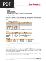 Europanel Product Data Sheet | PDF | Building Technology | Building Engineering