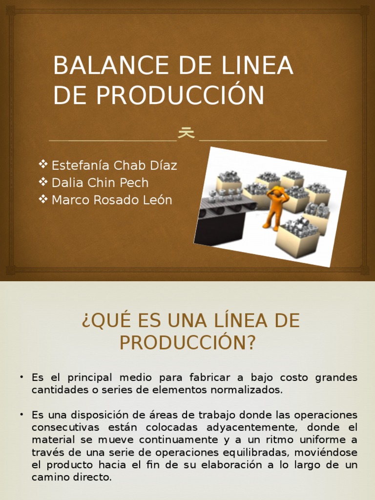 Balanceo de Línea de Producción Eficiente | PDF | Distribución ...