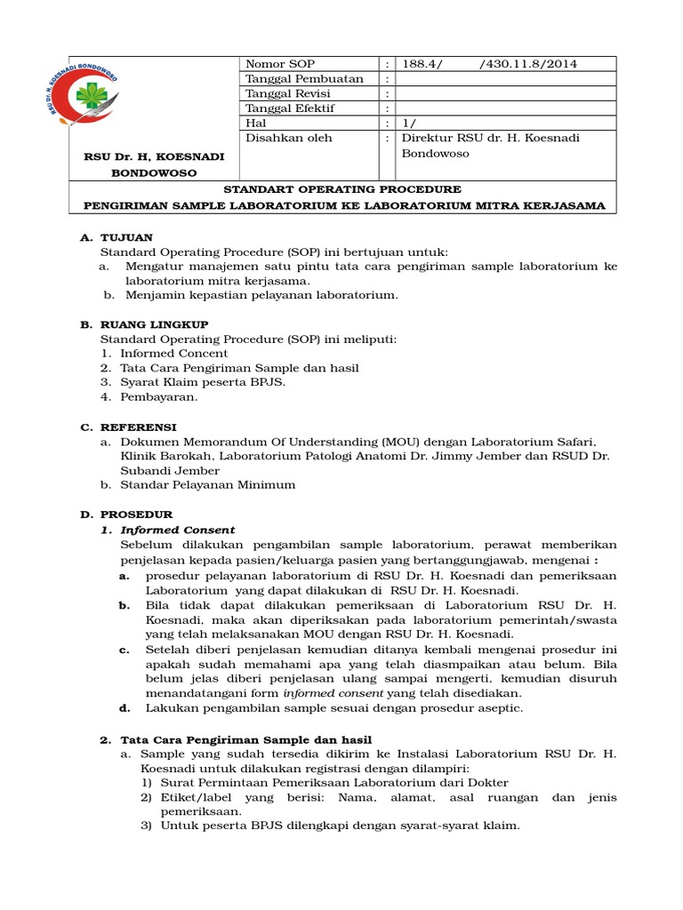 SOP Pengadaan Barang Dan Jasa Melalui Metode Pengadaan Langsung1 | PDF