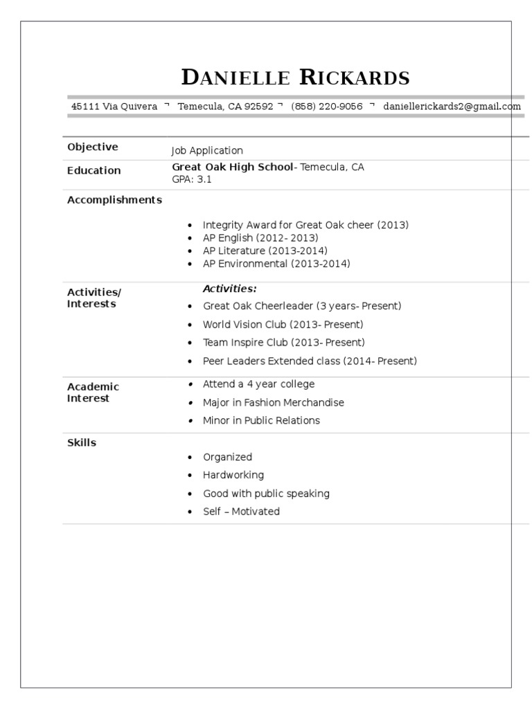 Danielle Resume | PDF