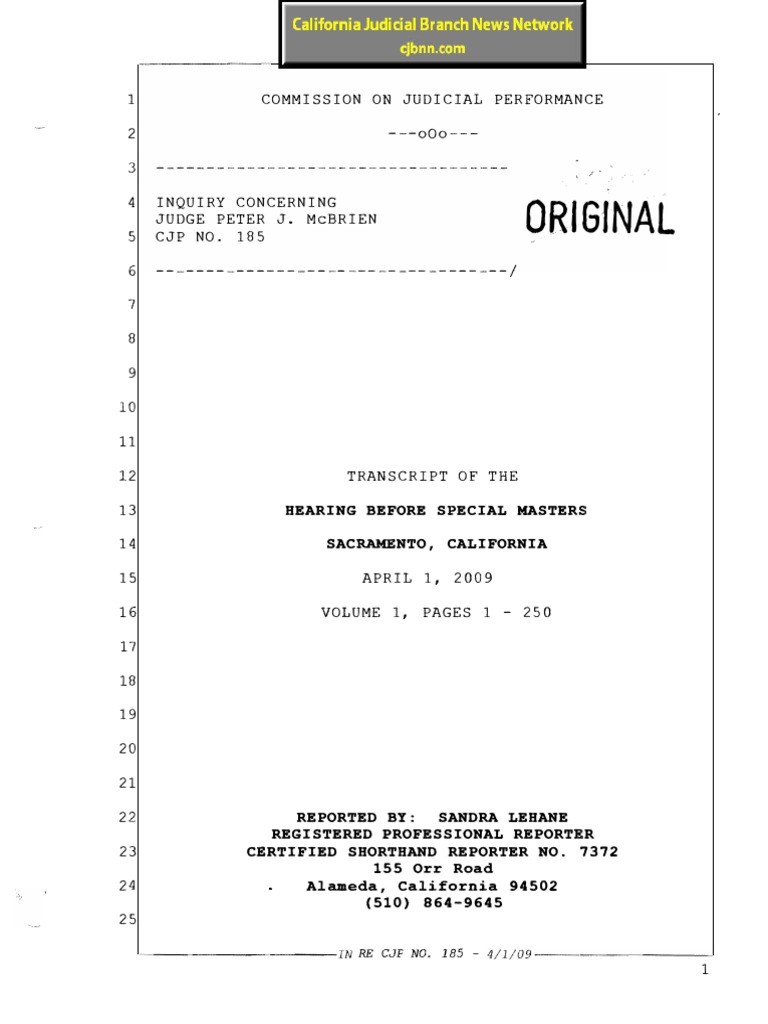 Sacramento Superior Court Corruption: Temporary Judge Program Judge ...