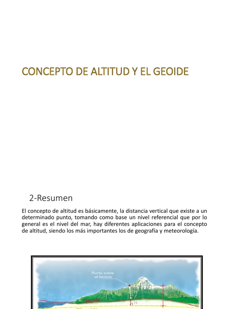 Definición De Altitud