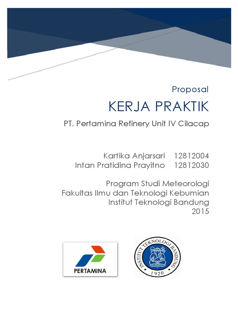 Proposal KP Pertamina UP IV Cilacap | PDF