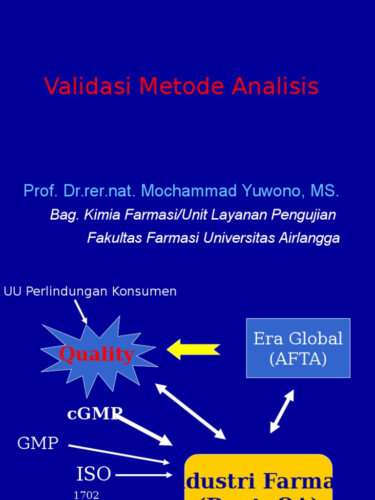 Validasi Metode Analisis Pdf Pengujian Kadar Logam Batas Deteksi