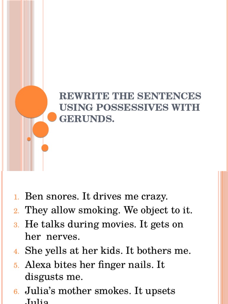 Possessives With Gerunds and Negative Prefixes | PDF | Syntax | Languages