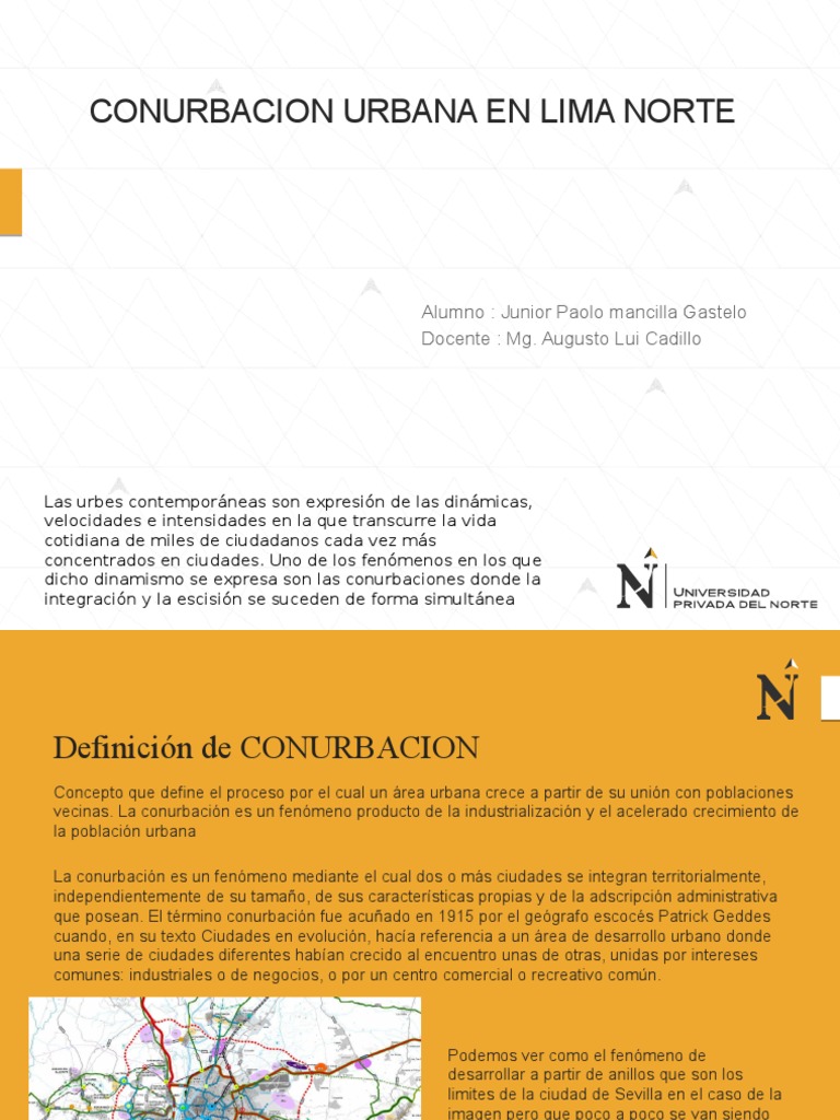 Conurbacion Urbana en Lima Norte | PDF | Lima | Ciudad