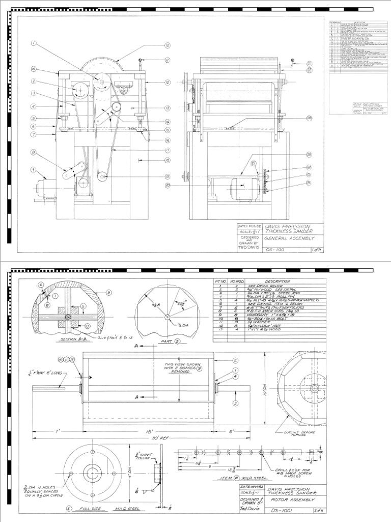DIY Thickness Sander Plans Carpenter | PDF