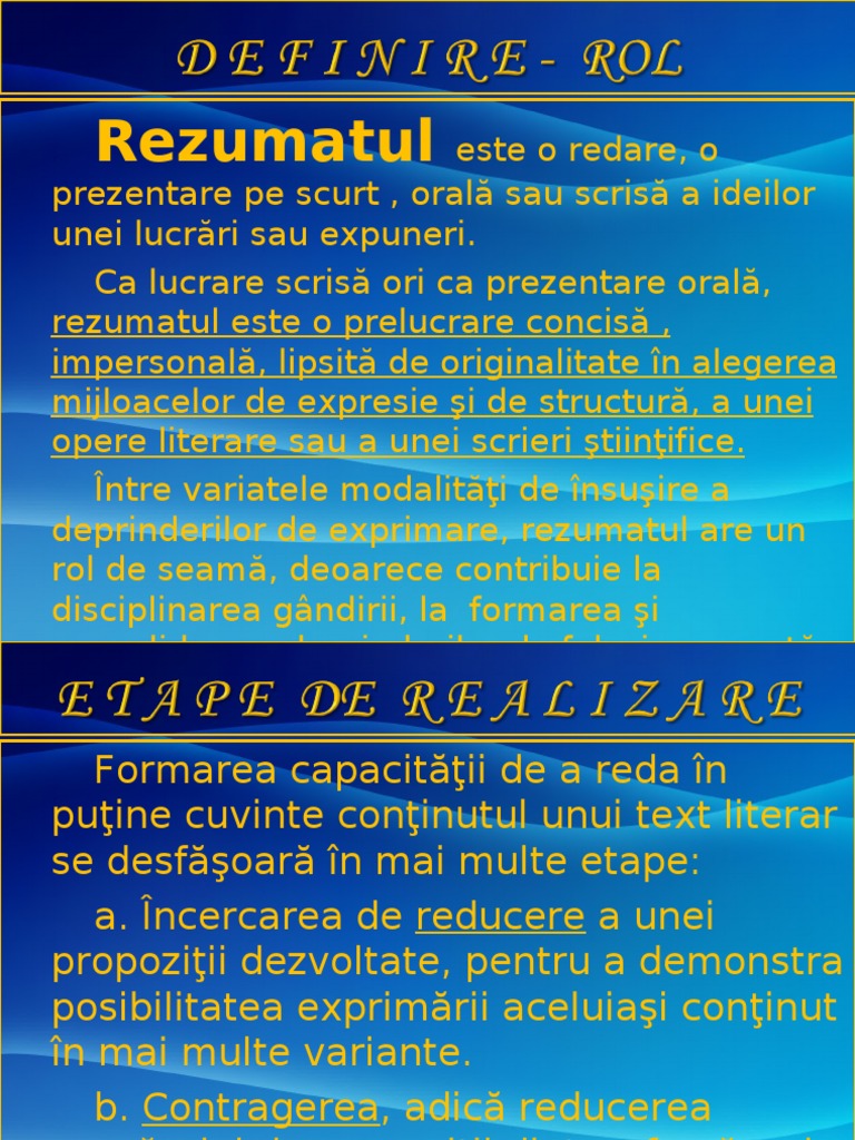 REZUMAT | PDF