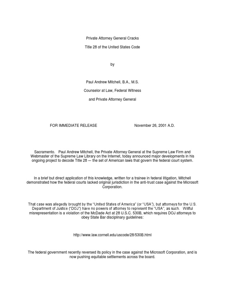 Private Attorney General Cracks | PDF | Article Three Of The United ...