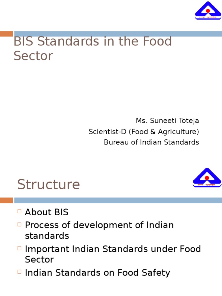 BIS Standards in Food Sector | Download Free PDF | Food Safety | Hazard ...
