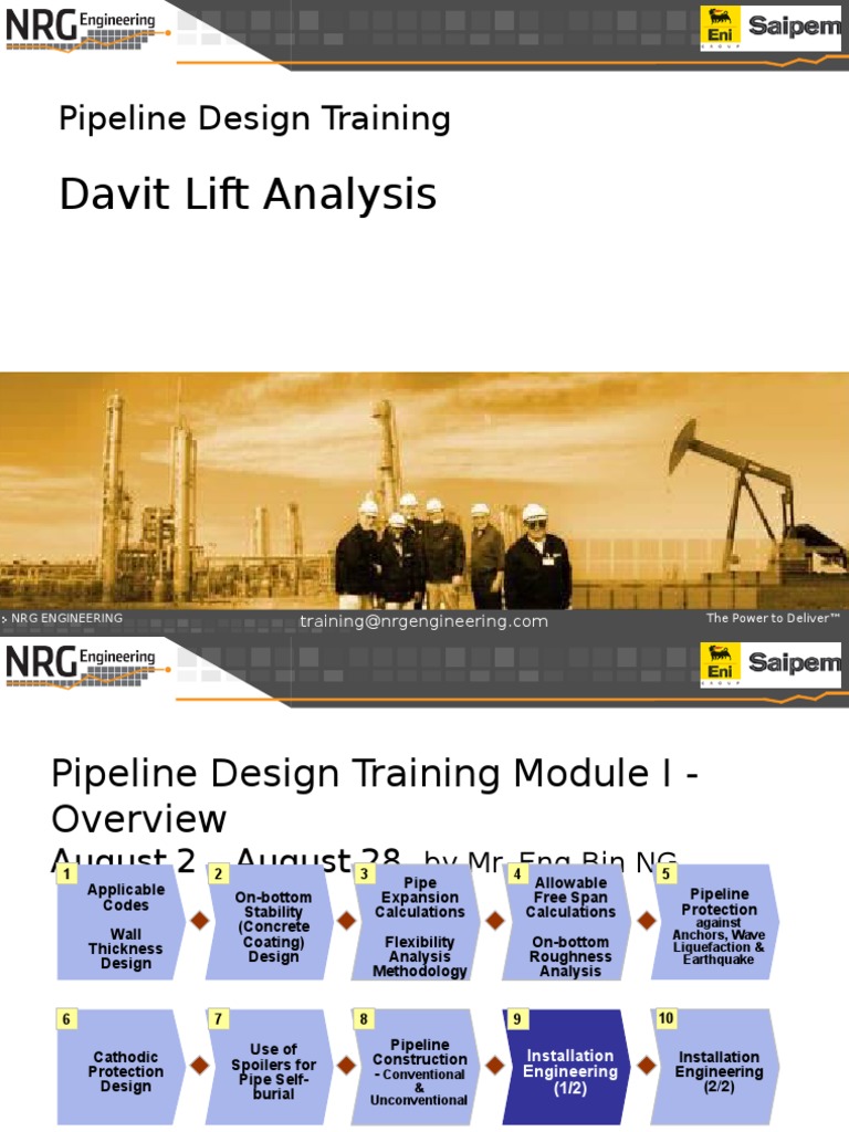 14 - NRG - Pipe Installation - Davit Lift | PDF | Pipeline Transport ... 14 - NRG - Pipe Installation - Davit Lift | PDF | Pipeline Transport ...