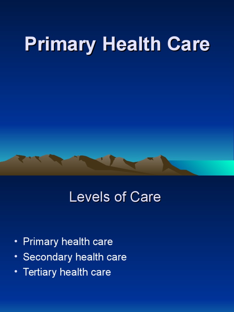 Module 1 - Introduction To Primary Health Care | PDF | Health Care ...