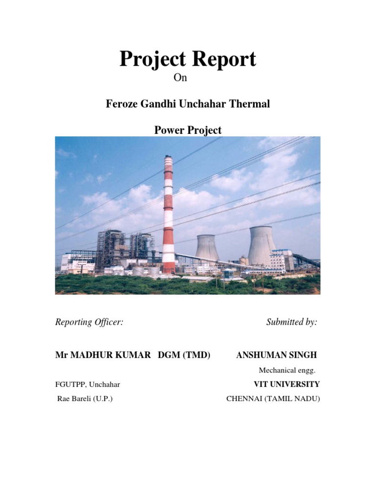 Internship Report PDF | PDF | Transformer | Boiler